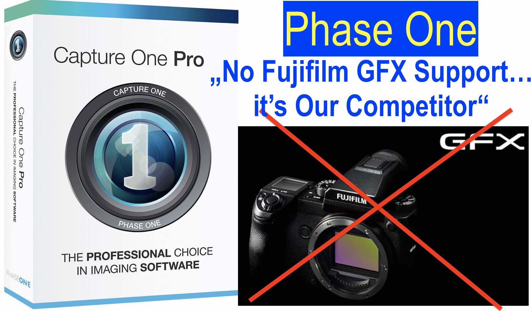 Phase One Says Capture One Won't Support the Fujifilm GFX: "It's a ...