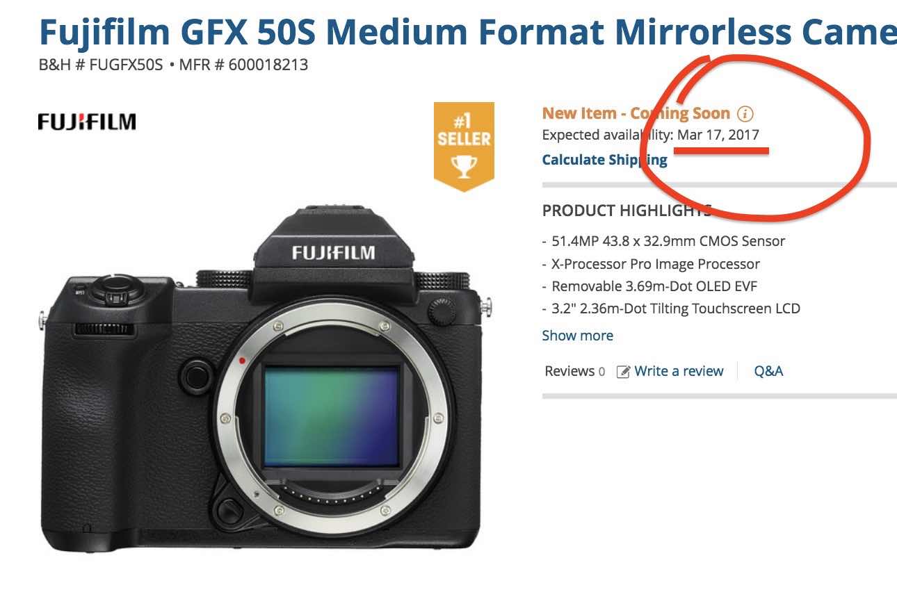 Fujifilm GFX "You Might Fall in Love with it for its High Resolution ...