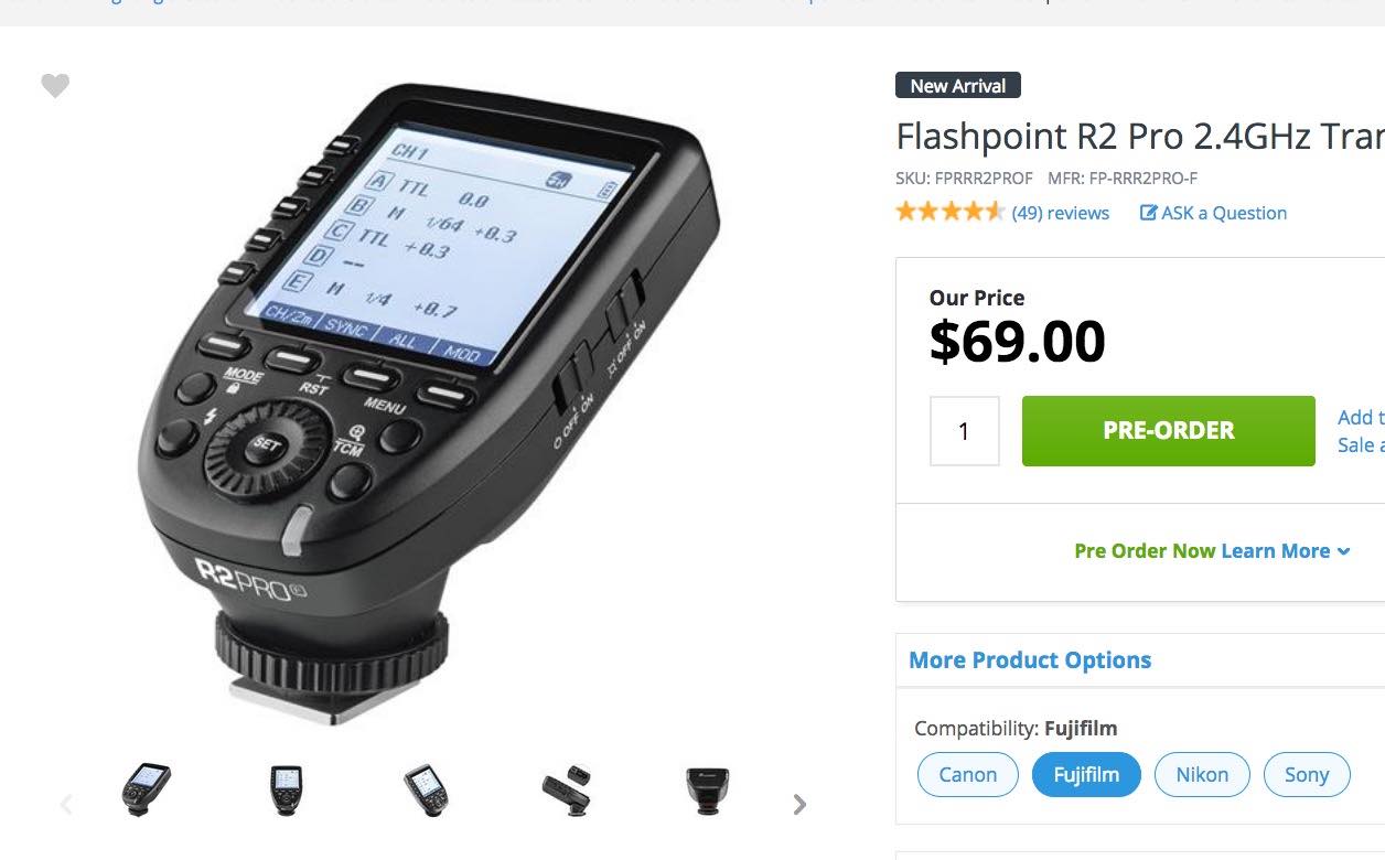 Godox X-Pro F Fujifilm Trigger Pre-order Available - Fuji Rumors