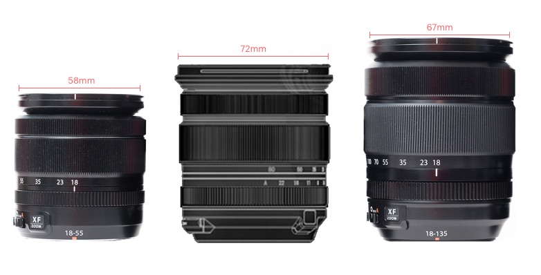 Fujinon XF 16-80mm F4 and XF 16mm F2.8 Vs. other Fujinon Lenses - SIZE ...