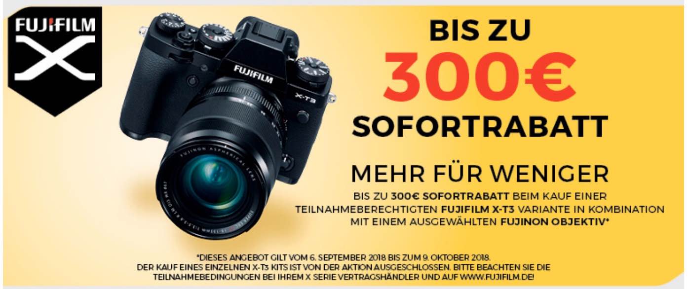Fujifilm X-T3 Pre-order at Amazon Europe and Up to €300 Discount if ...