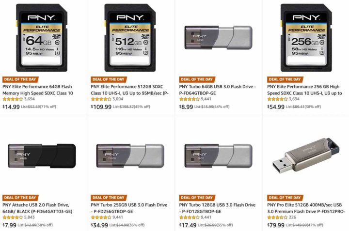 Deal of the Day: Save up to 50% on PNY SD-Cards and USB Sticks - Fuji ...