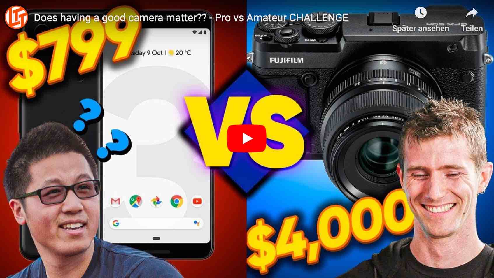 Amateur with Fujifilm GFX 50R vs Pro with a Google Pixel 3, Matt ...