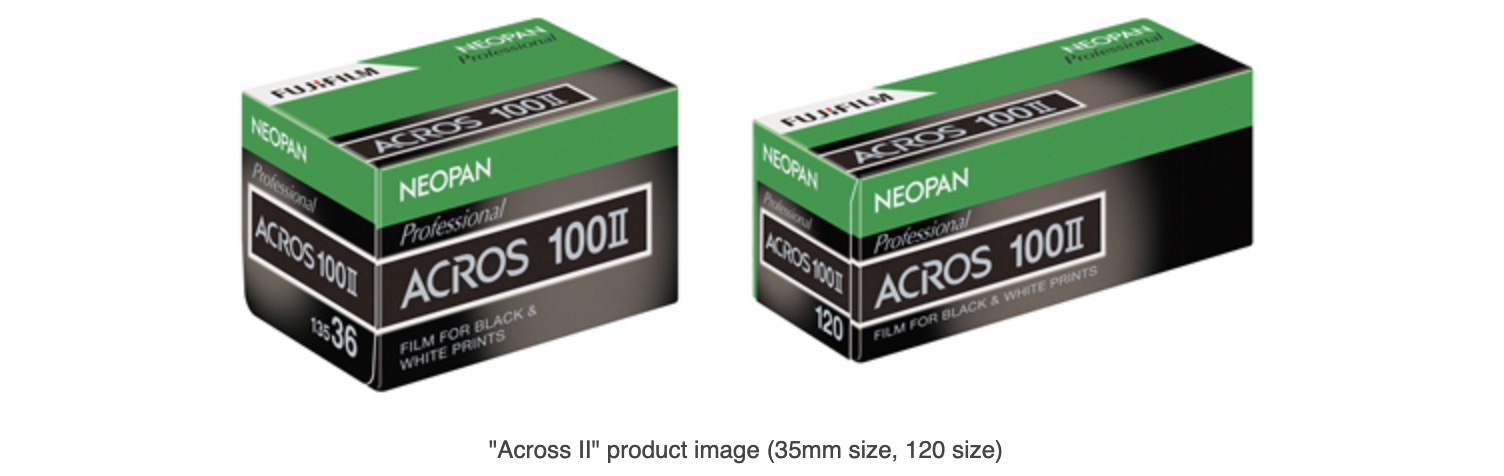 Fujifilm NEOPAN 100 ACROS II Shipping November 22 in 35mm and 120 ...