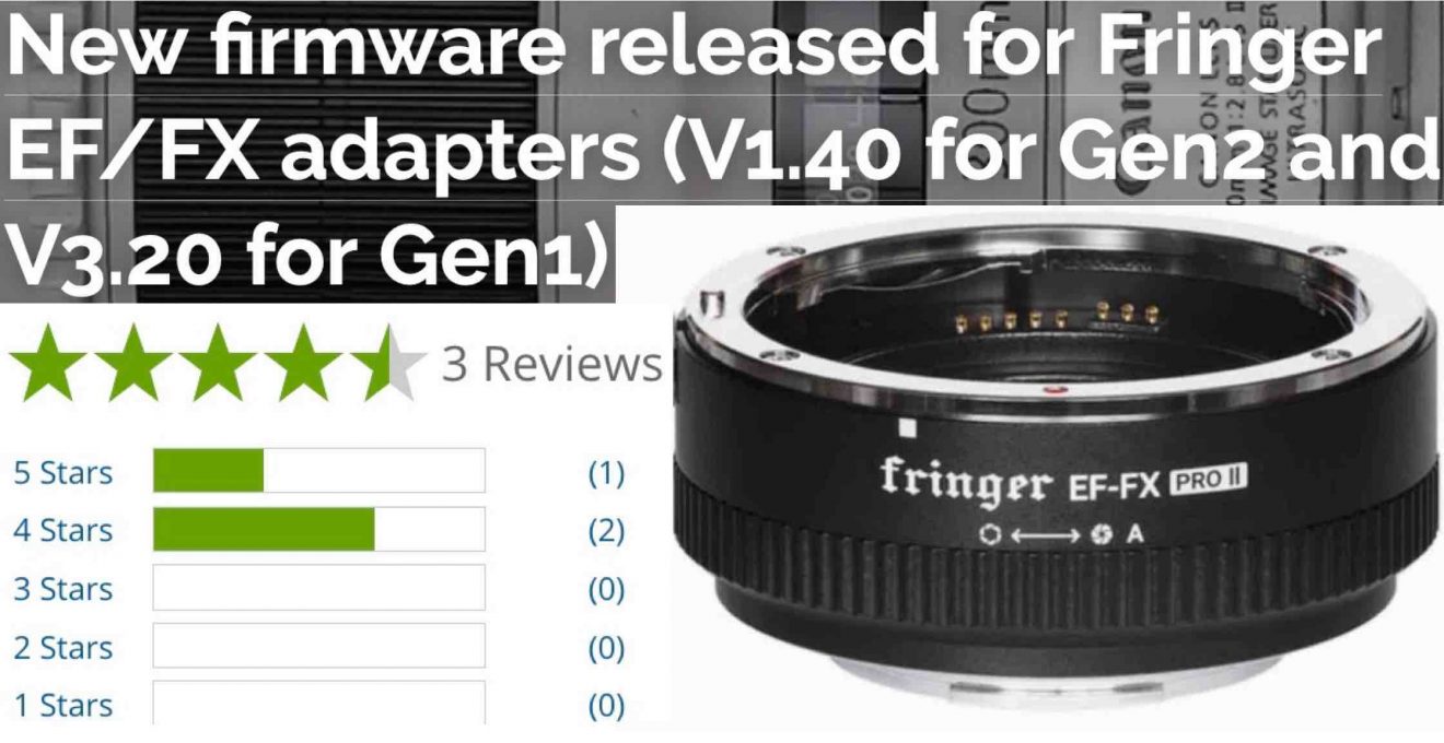 New Firmware Released for Fringer EF/FX adapters (V1.40 for Gen2 and V3 ...