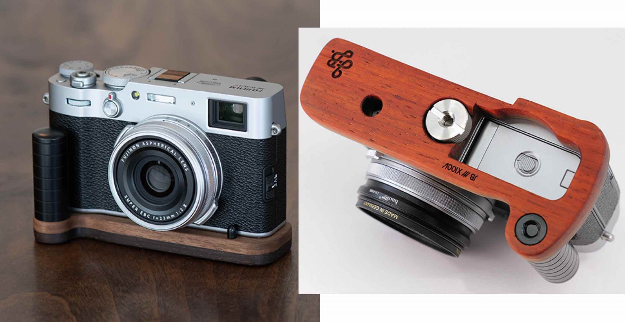 Fujifilm X100V JBCamera Designs Wooden Grip - Fuji Rumors
