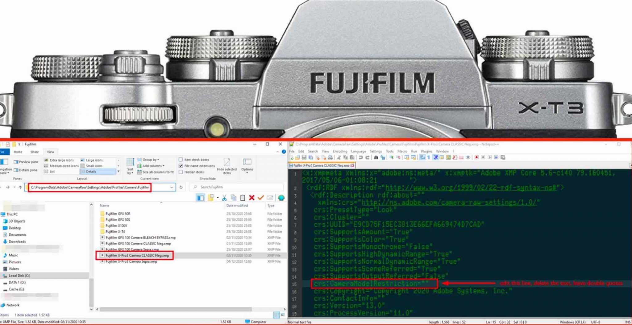 How to Get All Film Simulations with ANY Fujifilm Camera in Lightroom (Simple Hack - no EXIF ...