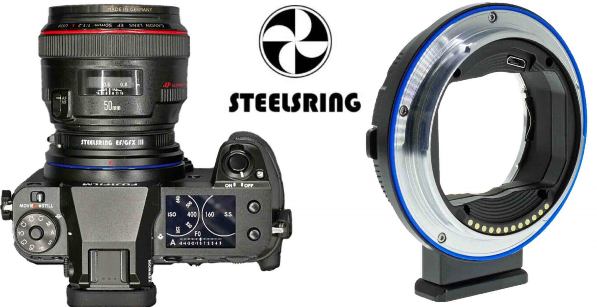 Steelsring Nikon F/GFX, Canon EF/GFX and C645/GFX Firmware Updates add ...