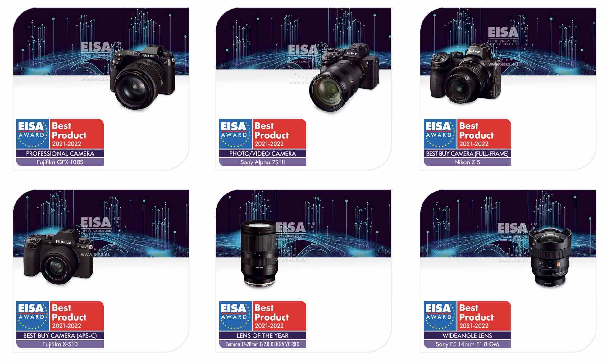 EISA Awards 2021/22: Fujifilm GFX100S and X-S10 Snap Awards and ...