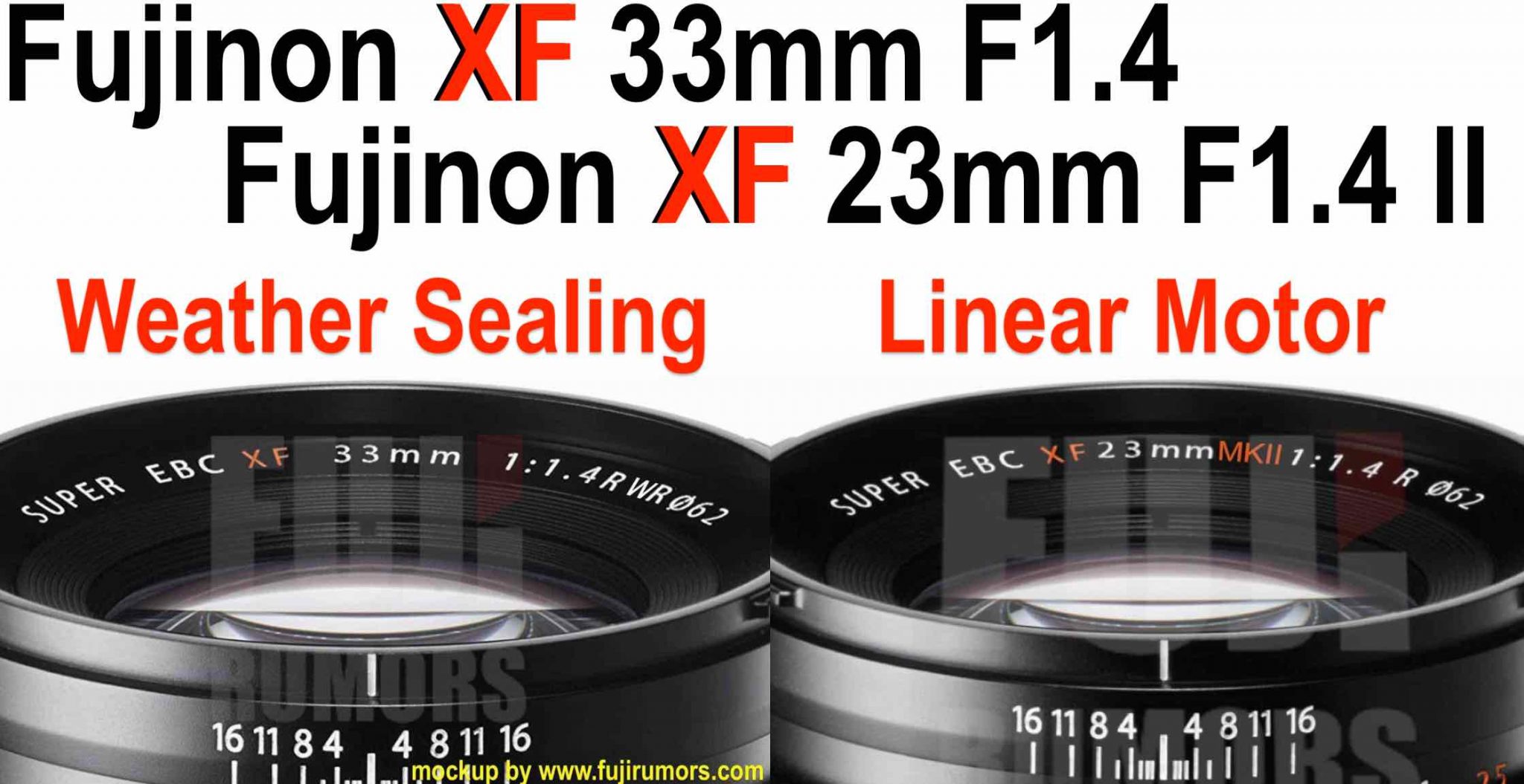 Fujinon XF33mmF1.4 and XF23mmF1.4 II Coming with Linear Autofocus Motor ...