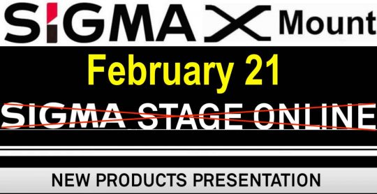 Sigma X Mount Lenses Coming February 21: Low Profile Announcement with ...