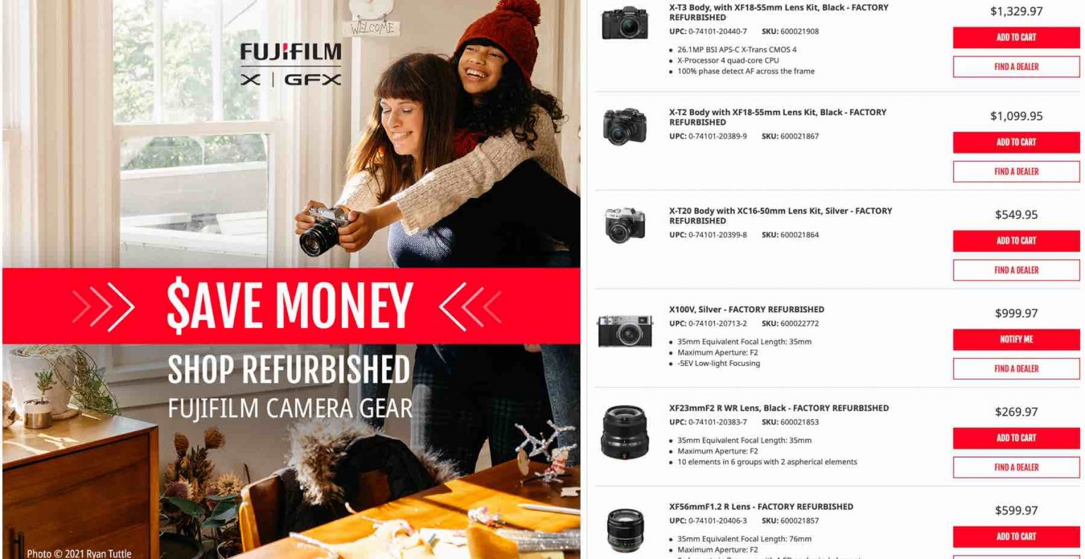 Fujifilm USA now Selling Refurbished Gear and Topaz Launches New Deal ...