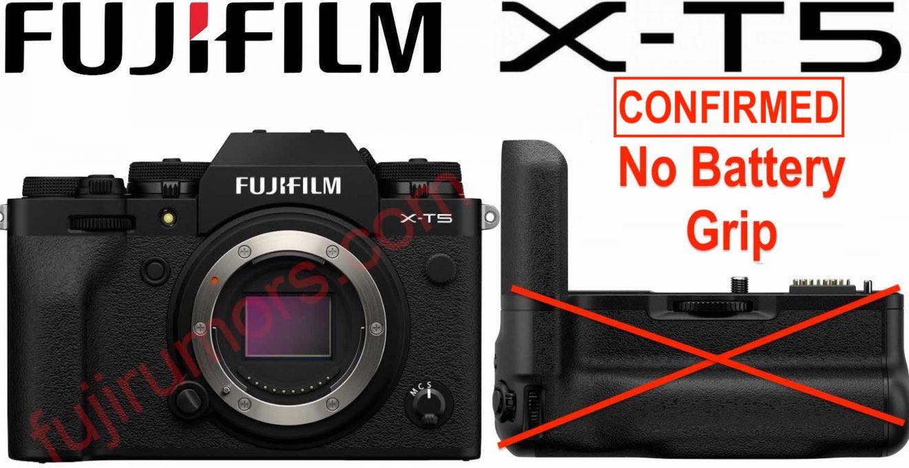 CONFIRMED: No Battery Grip Option for Fujifilm X-T5 - TRUSTED SOURCE - Fuji Rumors
