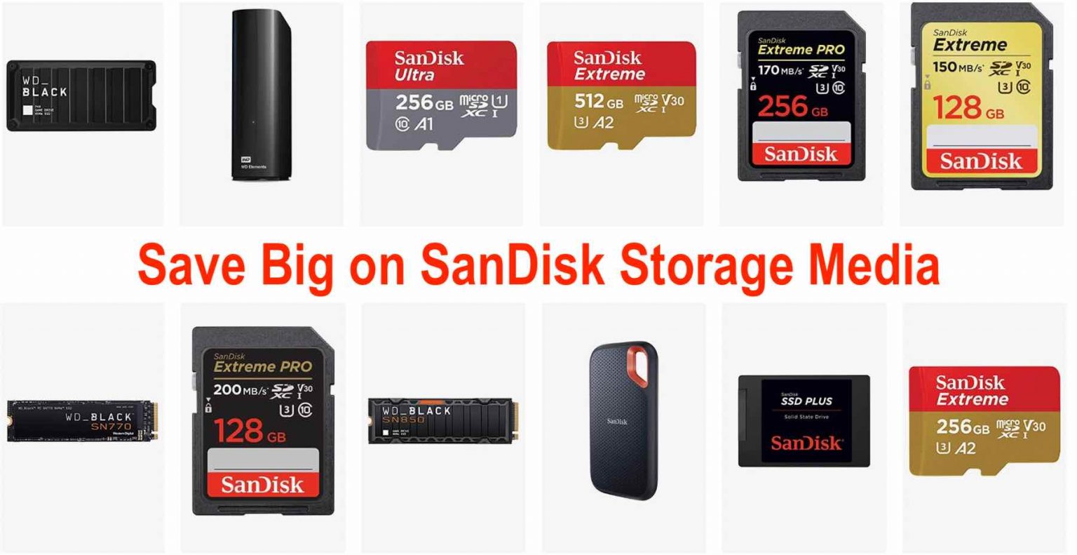 HOT DEAL Today Only: Save BIG on Sandisk SD cards and Storage at Amazon ...