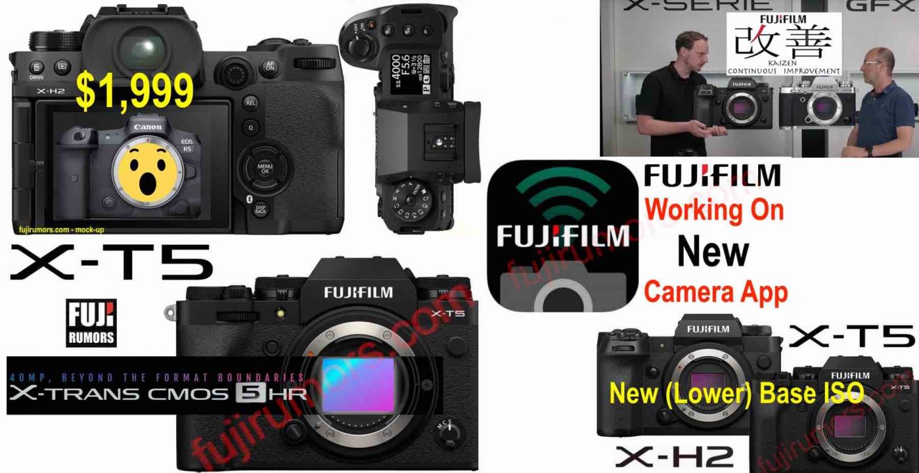 Fujifilm X-T5 and X-H2 Rumors, Managers Talk Kaizen Firmware, New Camera Remote App, X-H2S vs ...