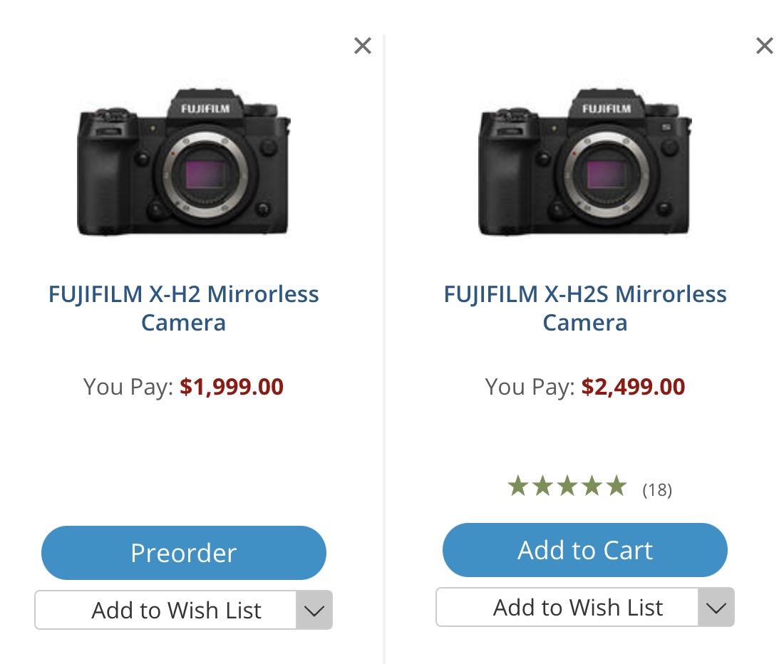 Cameralabs Fujifilm X-H2 Review for Stills (vs X-H2s) - Fuji Rumors