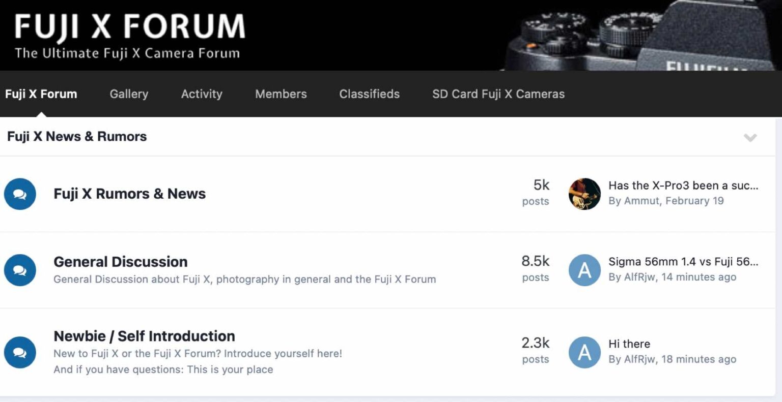 A New "Home" for DPReview Fujifilm Forum Members - Fuji-X-Forum.com ...