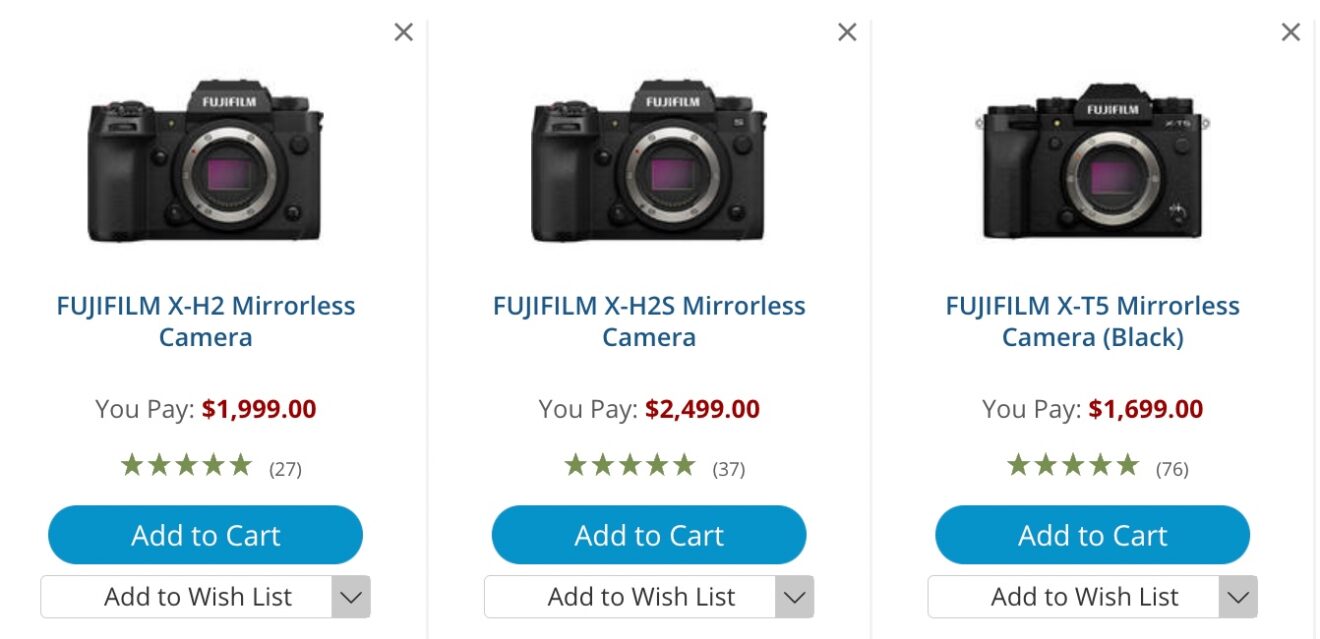 The Fujifilm X Dream Team: or a Fujifilm X-T5, X-H2 and X-H2S Roundup - Fuji Rumors