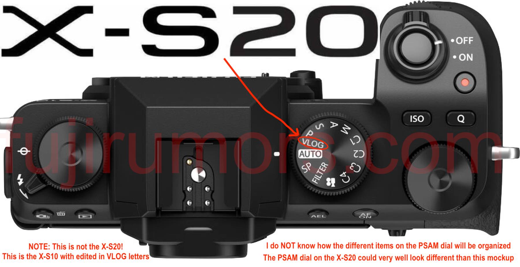 Fujifilm X-S20 Coming with Dedicated VLOG Icon on PSAM Dial - Fuji Rumors