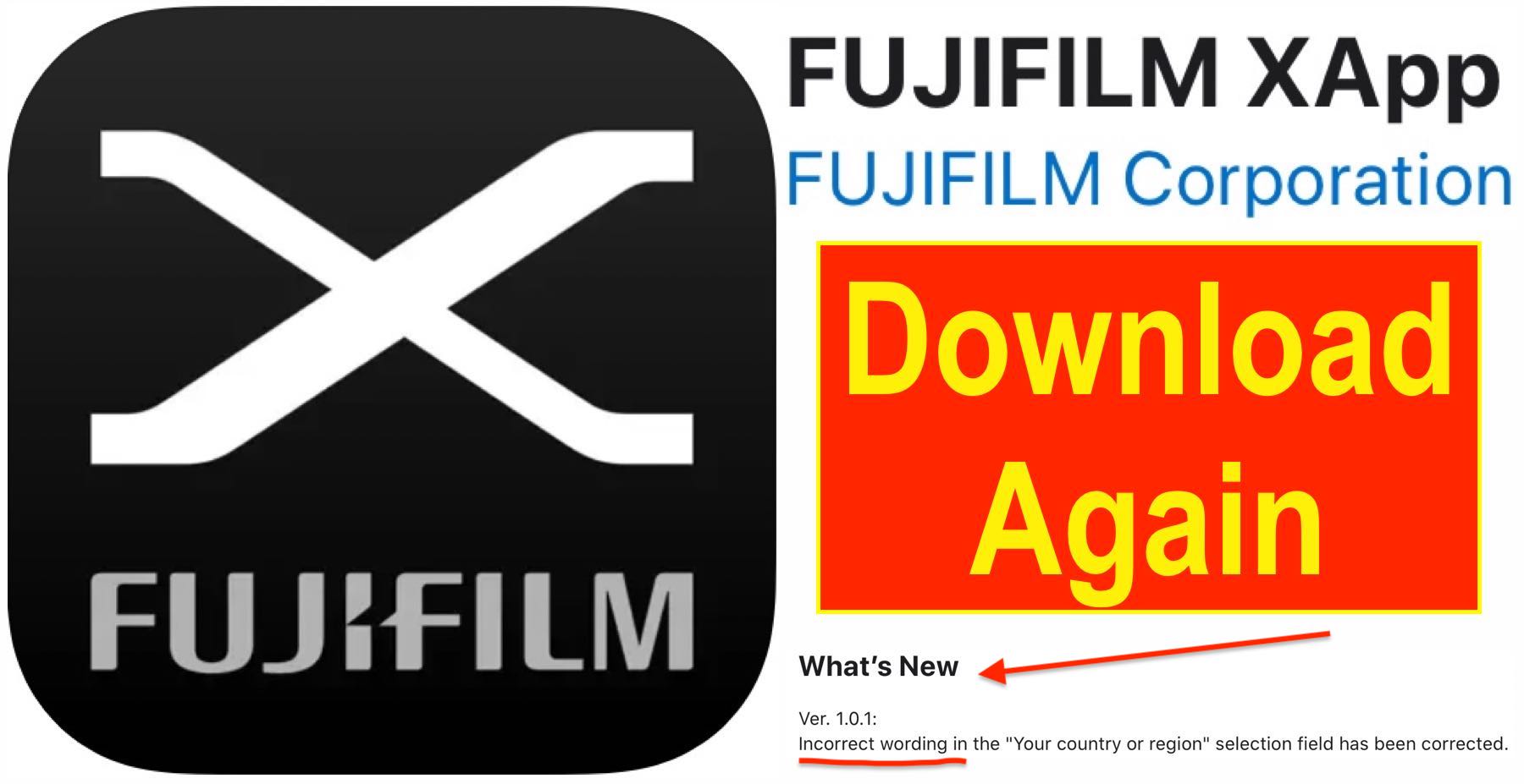 Fujifilm XApp Available for Download Again ( Fujifilm XApp Available for Download Again (