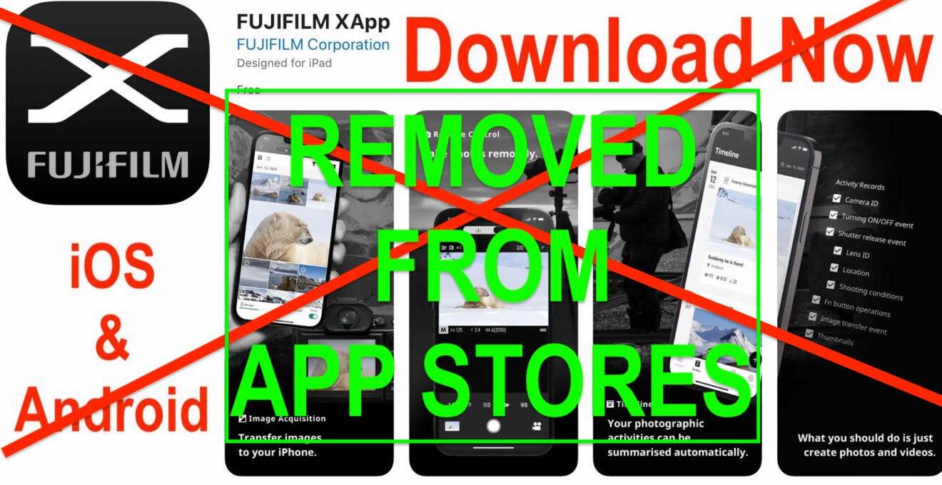 Fujifilm XApp Temporarily Removed from App Stores - Fuji Rumors
