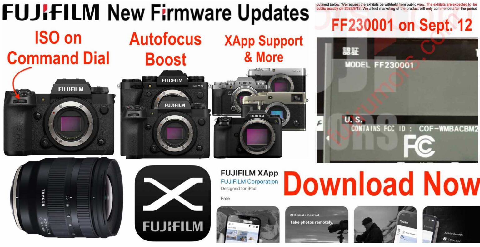 New Firmware Beats New Gear :: New Fujifilm Camera Registered for ...