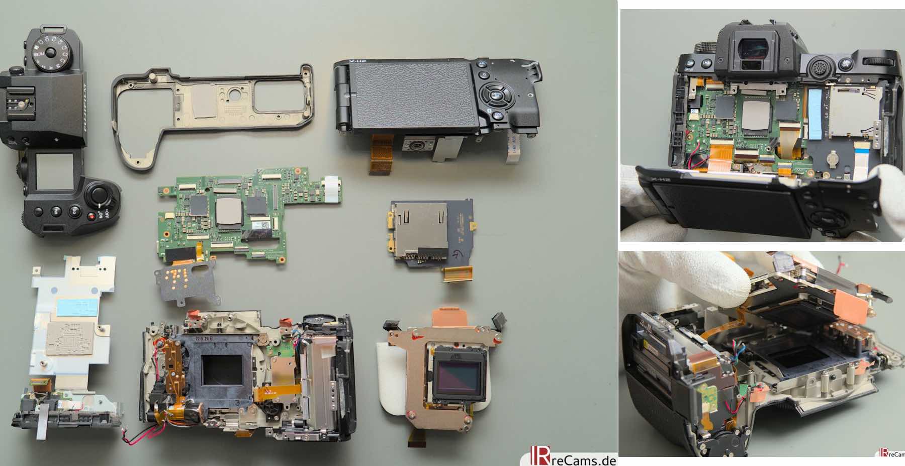Fujifilm X-H2 Teardown and Disassembly (for IR conversion): Solid ...