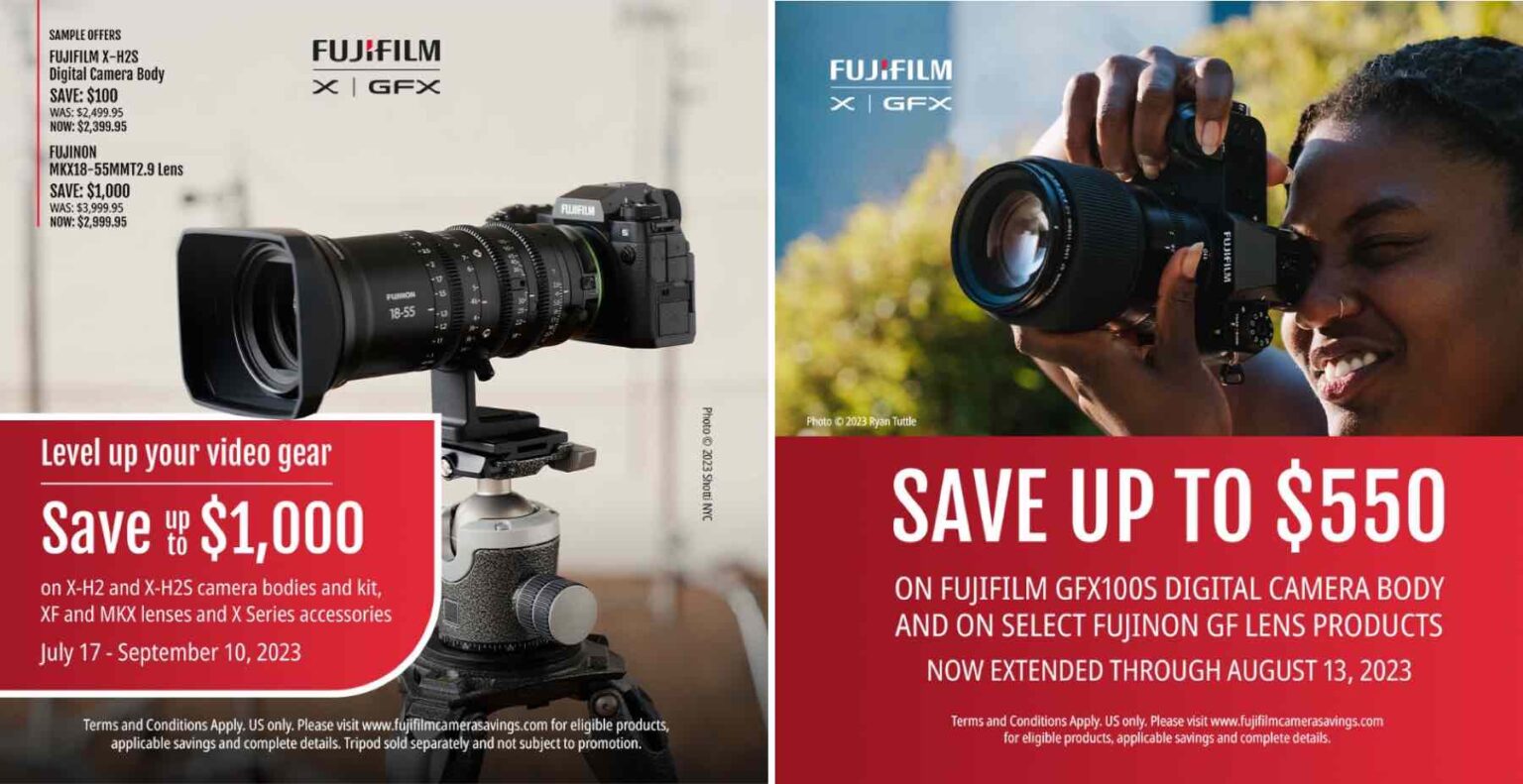 Fujifilm GFX100S and GF Lens Deals Extended and up to $1,000 Savings on ...