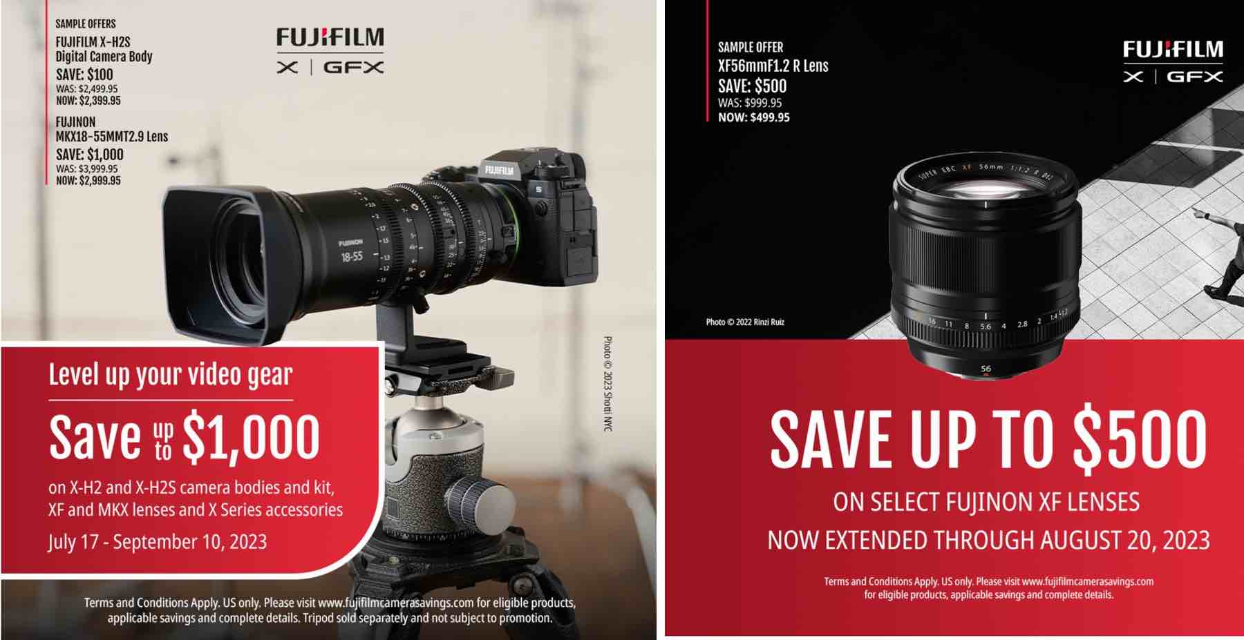 New Fujifilm Deals in USA: Save Up to $1,000 on X Gear (X-H2 and X-H2S ...