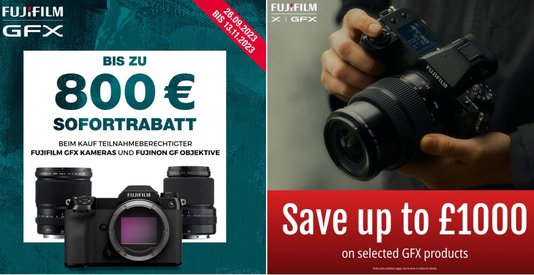Fujifilm Europe Launches Record Deals on GFX100S and Selected GF Lenses ...