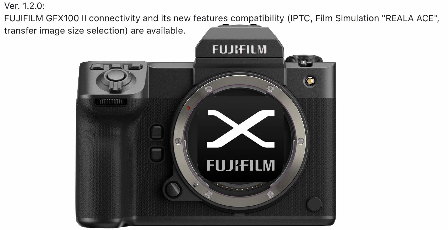 Fujifilm GFX100II Support Added to X App and Camera Remote App - Fuji ...