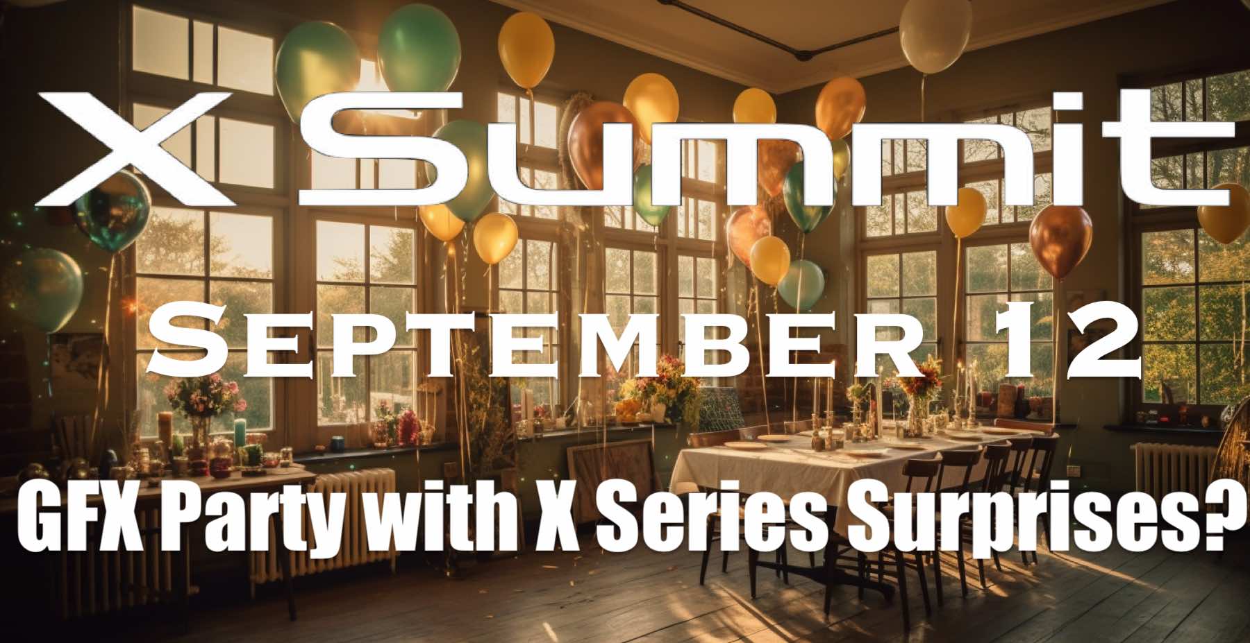 How Fujifilm Could Turn the Imminent X Summit into an EPIC PARTY also for Fujifilm X Shooters ...