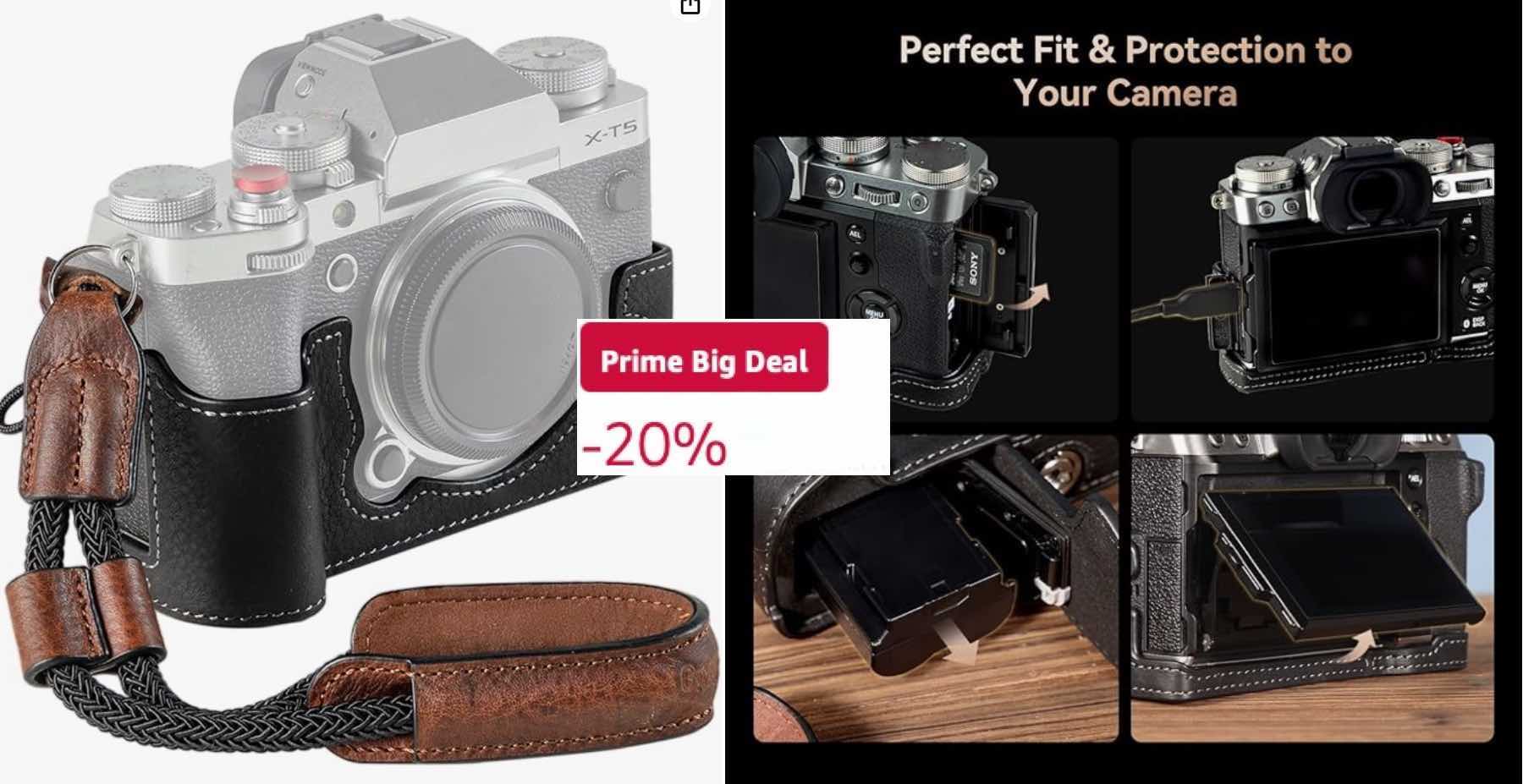 SmallRig Leather Half Case for Fujifilm X-T5 Prime Deal and New Kaza X ...