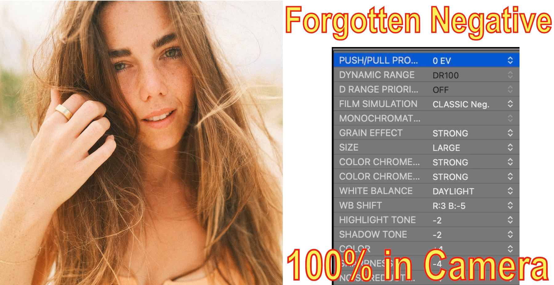 "Forgotten Negative" Film Simulation Recipe - Fuji Rumors