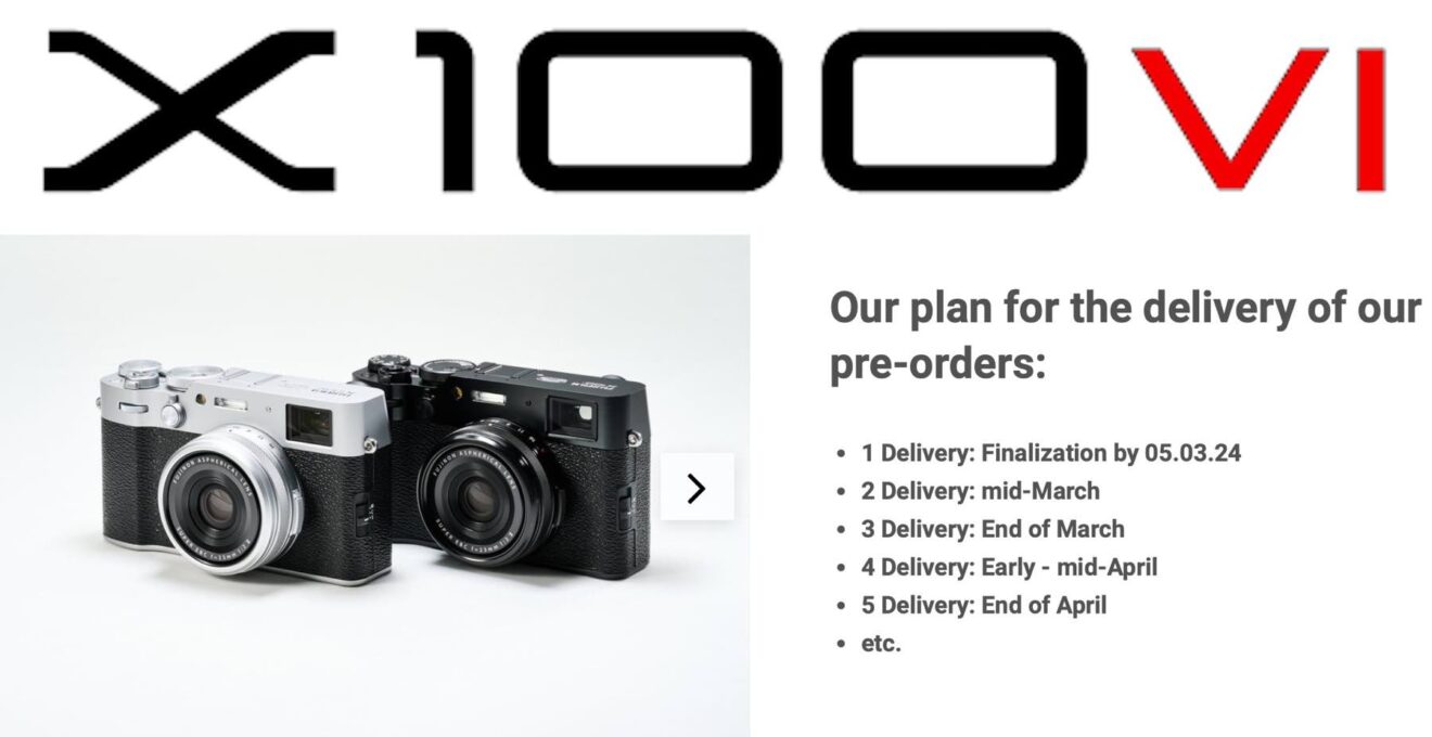 Fujifilm X100VI Shipping Schedule: Next Batch is Coming, Regular 2-Week ...