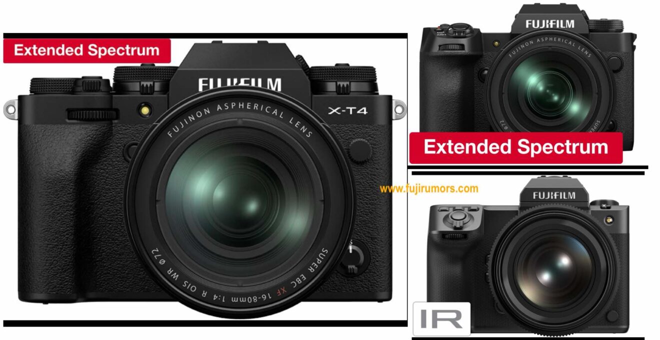 Fujifilm X-T4, X-H2 and GFX100II Extended Spectrum Infrared Cameras ...
