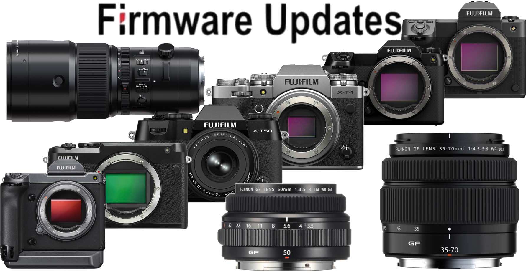 Fujifilm Firmware Updates for Every GFX Camera, X-T4, X-T50 and a few ...