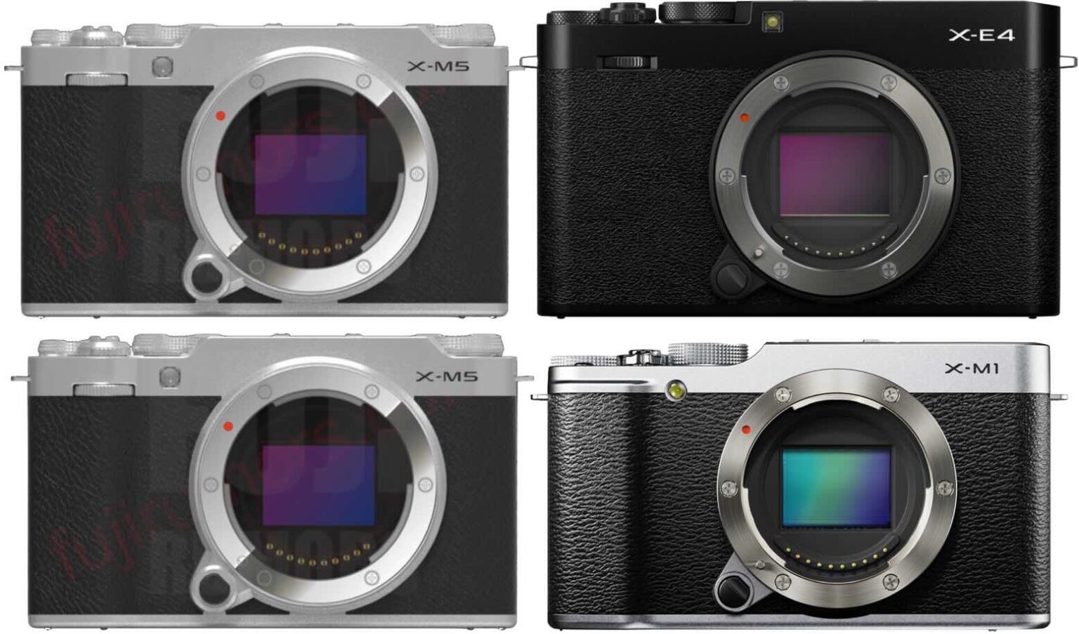 Fujifilm X M5 Vs X E4 Size Comparison And New X M5 Image Leaked Fuji