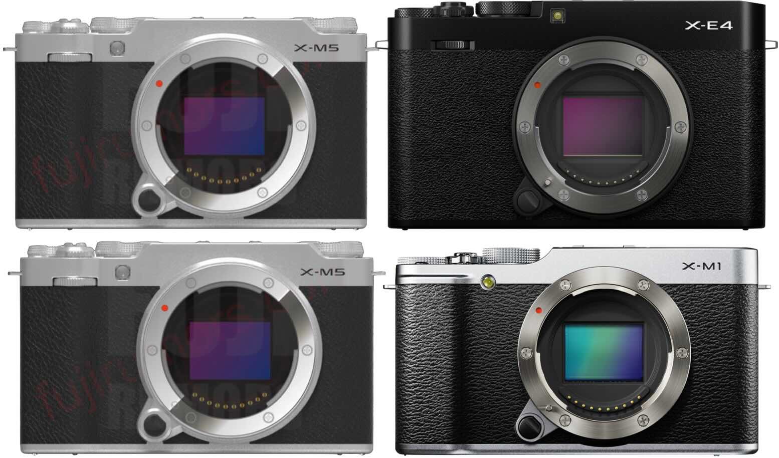 Fujifilm X M5 Vs X E4 Size Comparison And New X M5 Image Leaked Fuji
