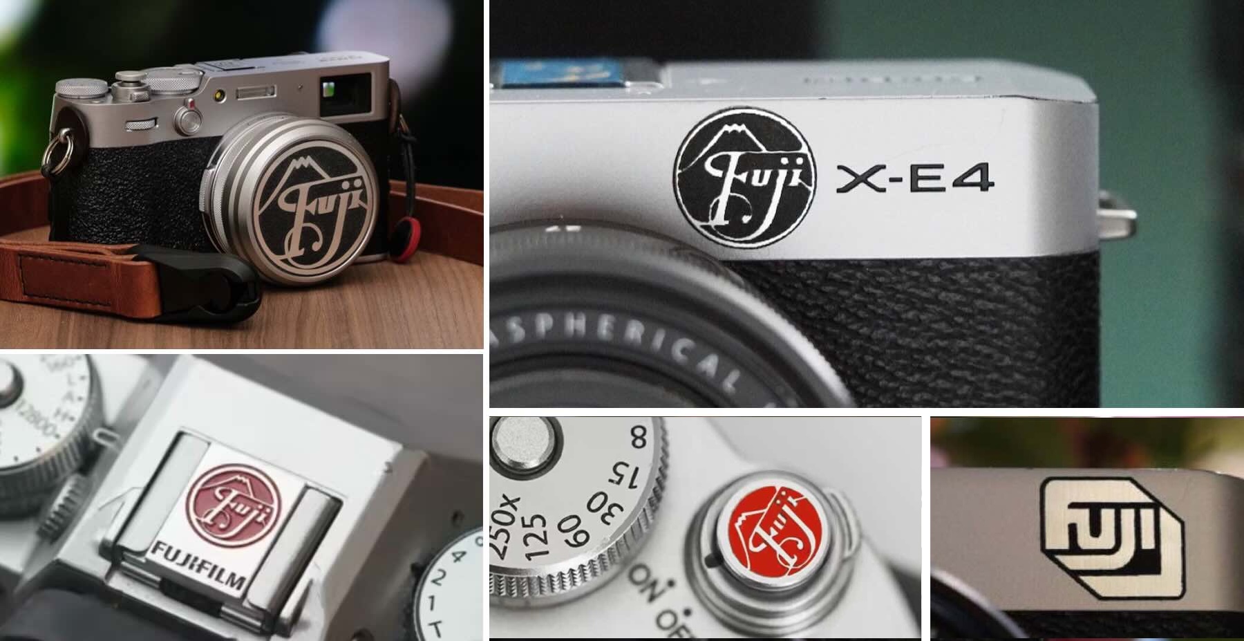 1934 Fujifilm Logo Stickers, Hot Shoes and Shutter Buttons - Fuji Rumors