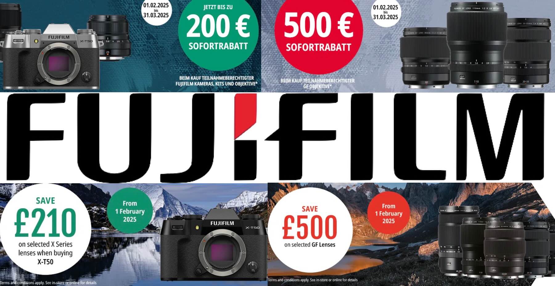 Big Fujifilm Deals in Europe on X-T50 and GF Lenses - Fuji Rumors