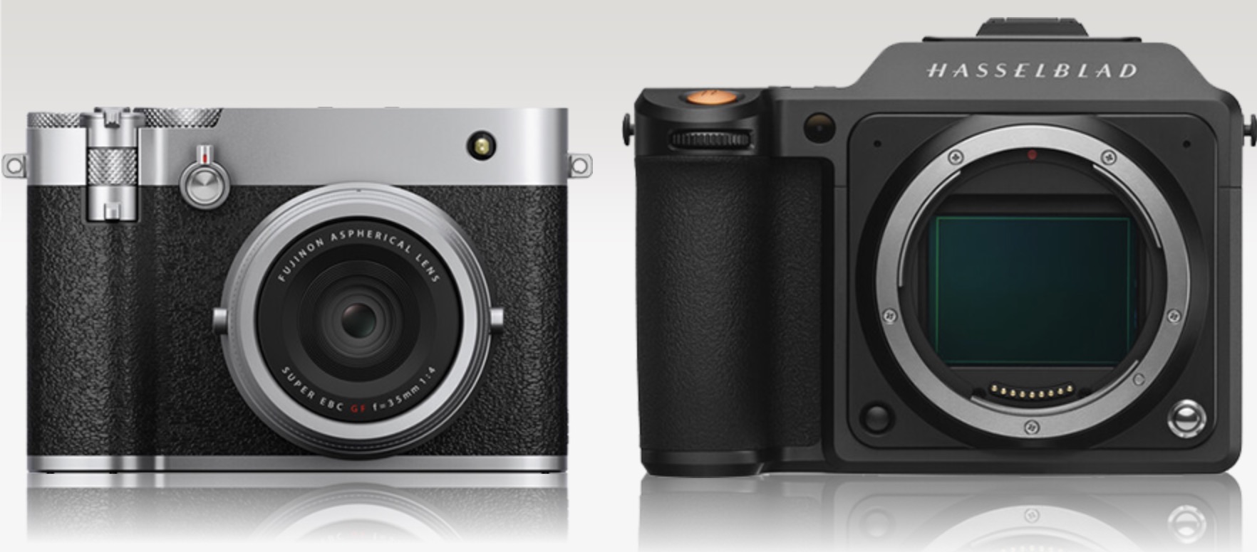 Size Comparison: Fujifilm GFX100RF vs GFX50R vs X100VI vs Leica Q3 vs ...