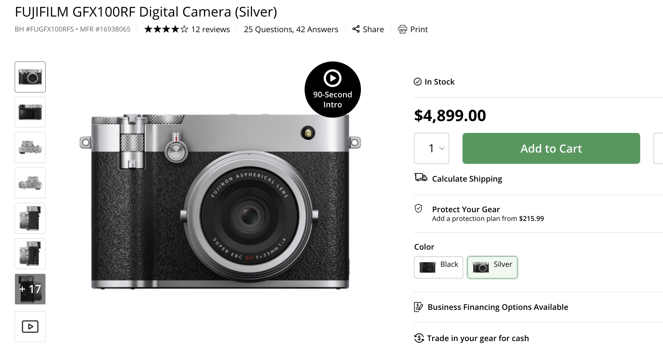 Fujifilm GFX100RF Back In Stock - Fuji Rumors