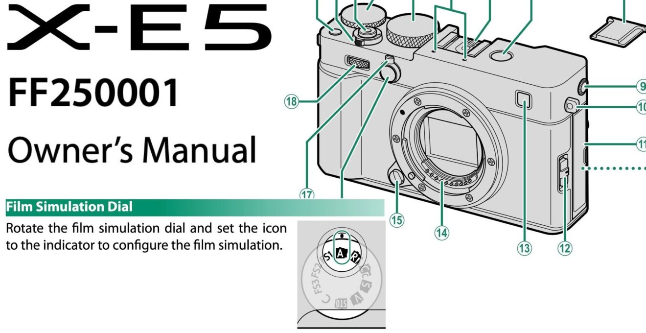 Fujifilm X-E5 User Manual Available - Fuji Rumors