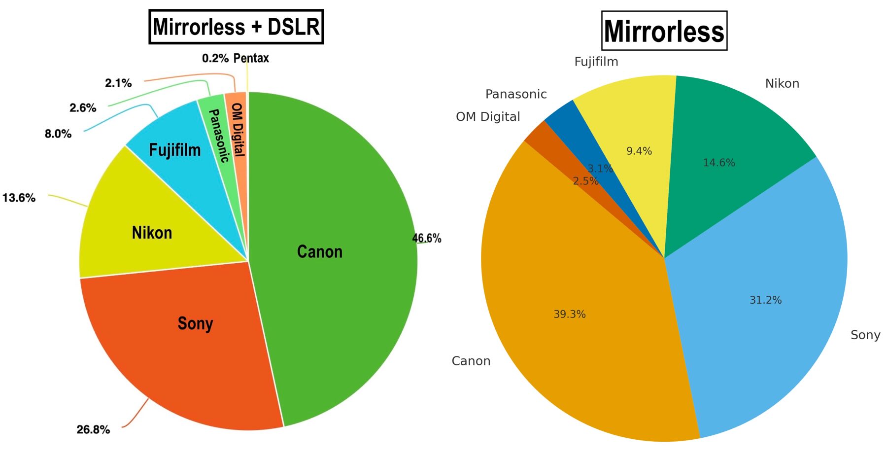 Camera Market Share 2024: Fujifilm Leads Mirrorless Growth — But Budget ...