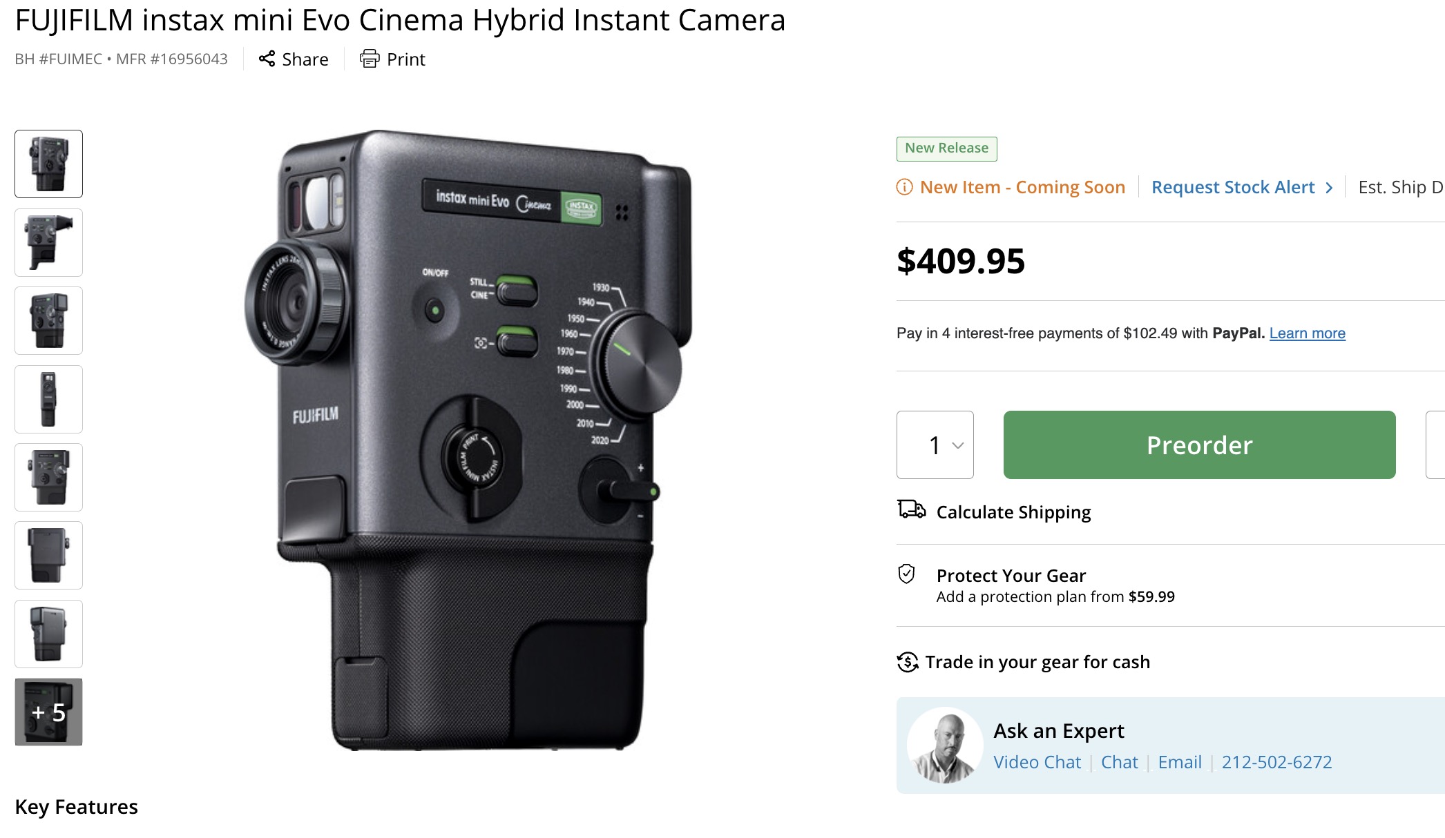 Fujifilm Instax Mini Evo Cinema Camera Preorder Available - Fuji Rumors