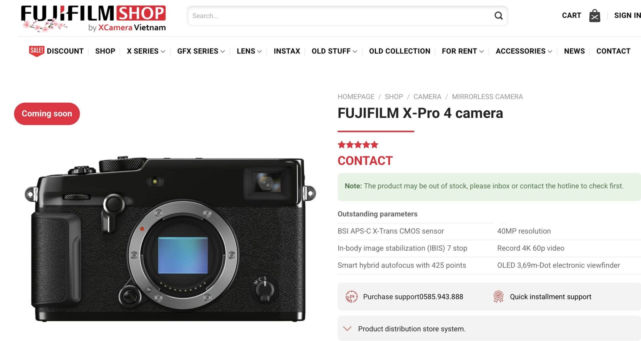 Fujifilm X Shop Vietnam Lists Fujifilm X-Pro4 as “Coming Soon ...